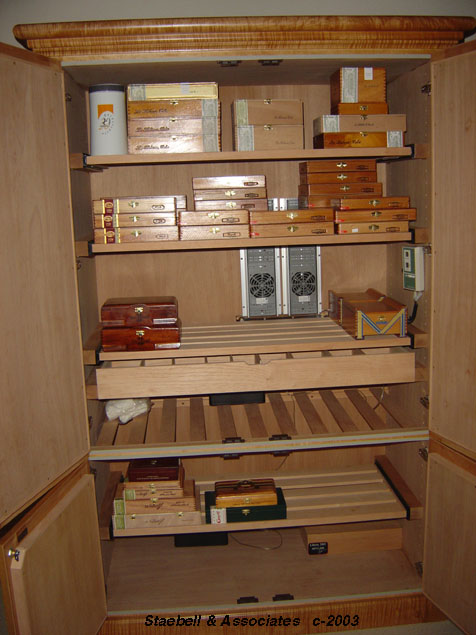 TEMPERATURE CONTROLLED HUMIDOR CABINETS